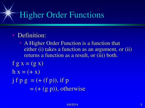 Ppt Higher Order Functions Examples Combinators And Recursion On