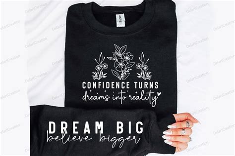 Confidence Turns Dreams Into Reality Sleeve Svg
