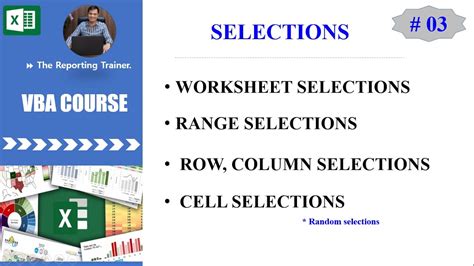 Excel Vba Cho Người Mới Bắt đầu Bài 3 Selections Youtube