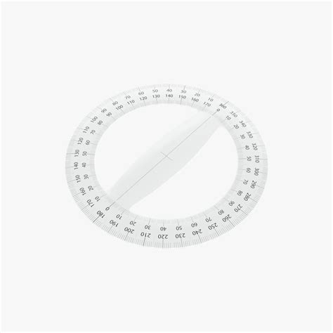 Circle Protractor 3d Model Download Stationery On