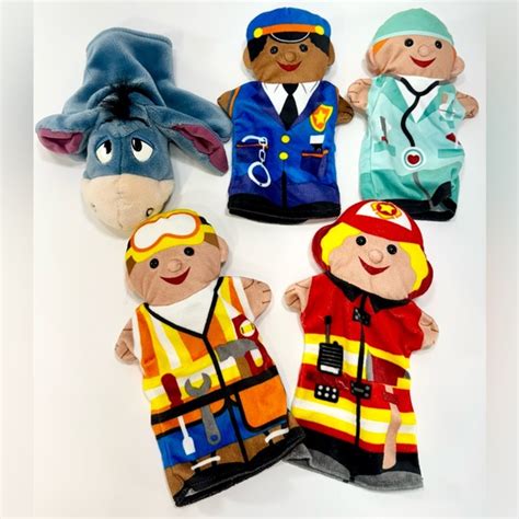 Melissa And Doug Toys Melissa Doug Hand Puppets 4 Career Jolly