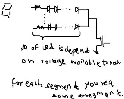 Need Circuit Design Ideas For Big LED 7 Segments Display Forum For Electronics