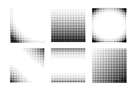 Premium Vector Halftone Gradient Square Shape Background