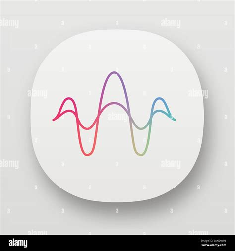 Abstract Overlapping Waves App Icon Ui Ux User Interface Sound Audio Rhythm Wavy Lines