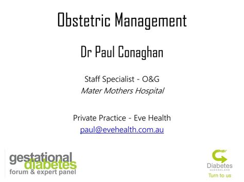 Ppt Dr Paul Conaghan Gestational Diabetes Forum Powerpoint