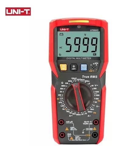 Ut89xd Multímetro Digital Rms Verdadero Hfe Triod Ncv Led Meses