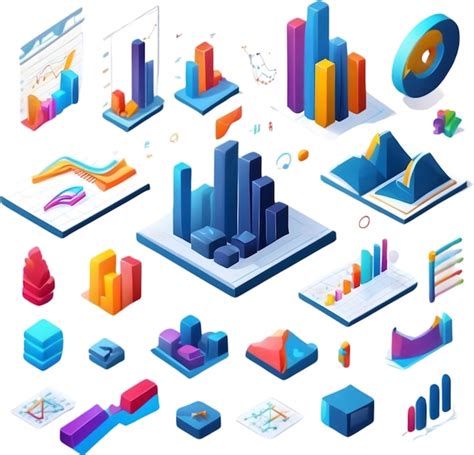 Premium Ai Image Chart Illustration Collection Infographic Vector Set Data Visualization