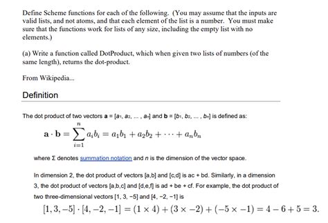 Solved Define Scheme Functions For Each Of The Following