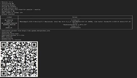 unable to get qr code from api · issue 1866 · open wa wa automate