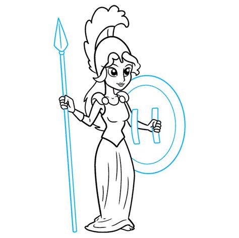 How To Draw Athena Really Easy Drawing Tutorial Easy Drawings Drawing Tutorial Drawings