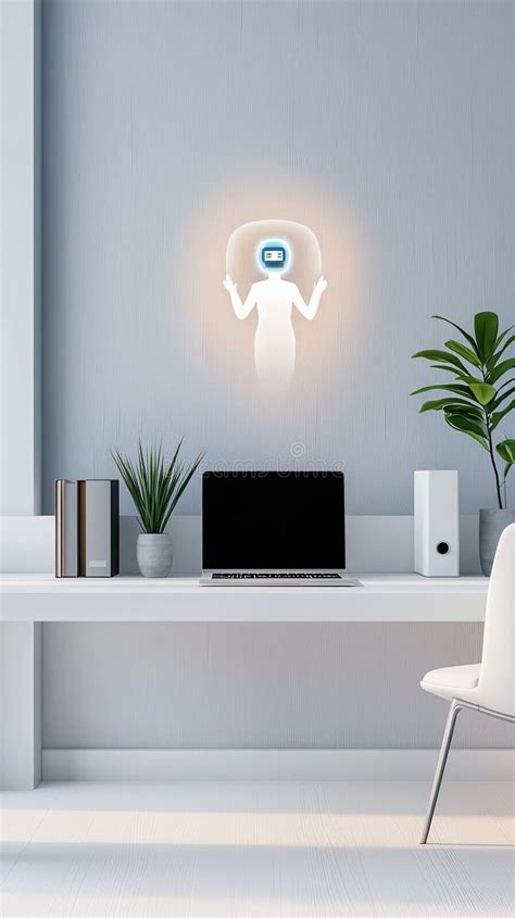 Hologram Assistant Stock Illustrations 3332 Hologram Assistant Stock