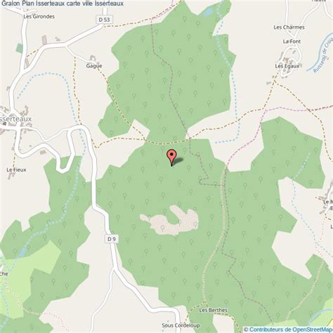 Plan Isserteaux Carte Ville Isserteaux