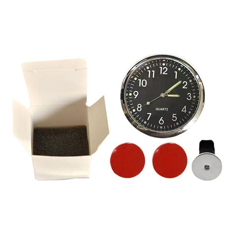 Hpdl New Car Dashboard Clock Mini Tiny Analog Clock Watch On For Vehicle Clock