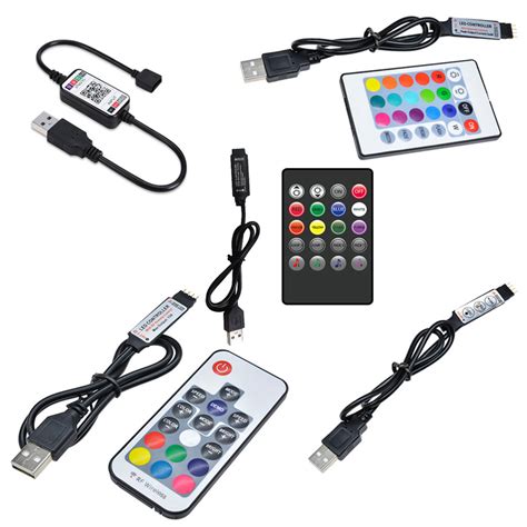 USB LED Light Bluetooth Controller LED Light With RGB TV Remote Control LED Music Controller