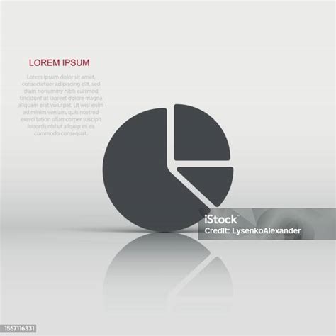 플랫 스타일의 차트 아이콘입니다 흰색 격리 된 배경에 다이어그램 벡터 그림입니다 통계 비즈니스 개념입니다 0명에 대한 스톡 벡터