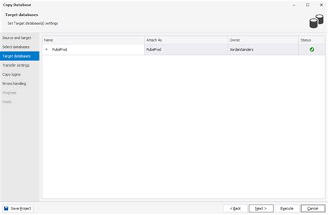 Copy A Database