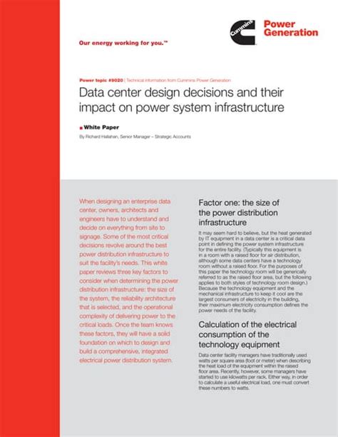 White Paper Data Centers Design Decisions Pdf