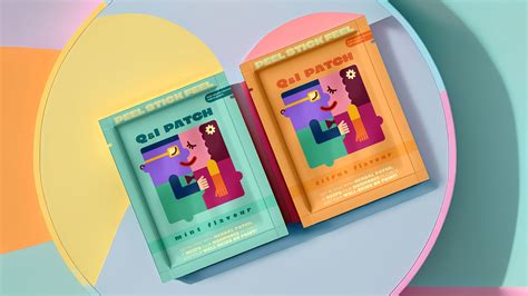 Cosmetics Patch Packaging Design Illustration Behance