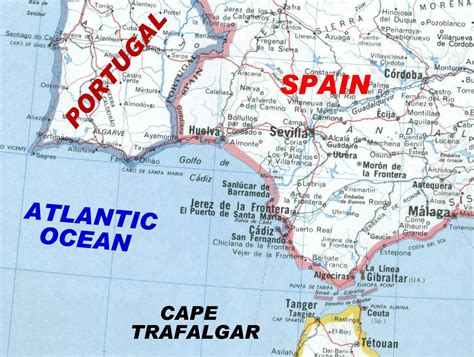 Battle Of Trafalgar Map