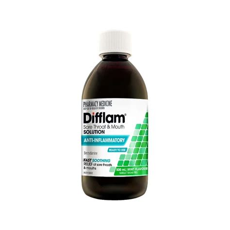 Difflam Anti Inflammatory Sore Throat Gargle And Mouth Solution 500ml