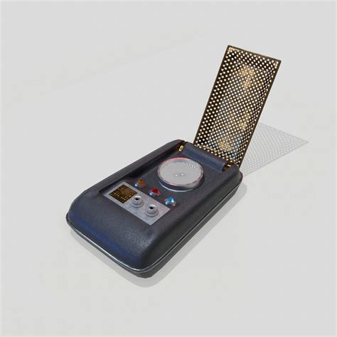 Sci Fi Star Trek Communicator 3d Model By Daniel Mikulik