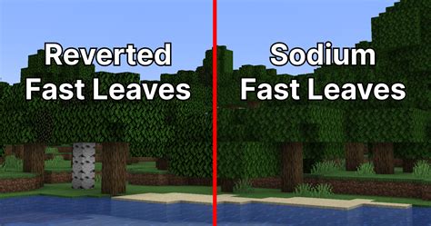 Sodium Fast Leaves Revert Minecraft Resource Pack