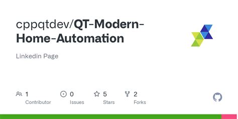 Github Cppqtdev Qt Modern Home Automation Linkedin Page
