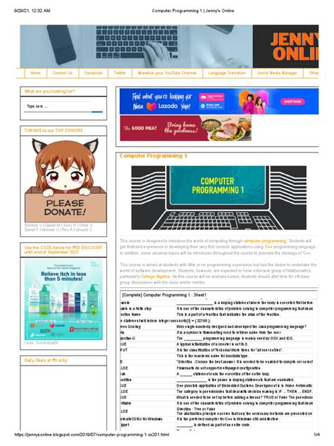 computer programming 1 jenny s online pdf programming language