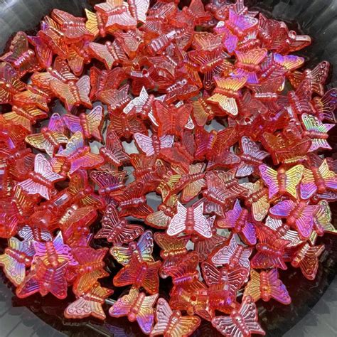 50 бр 16x13 Mm цветни прозрачни акрилни малки пеперуди Temu Bulgaria