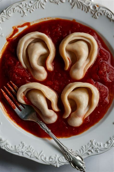 Easy Italian Halloween Meat Ravioli Ears