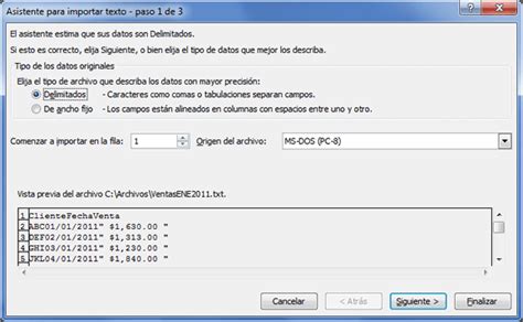 Importar Archivos De Texto • Excel Total