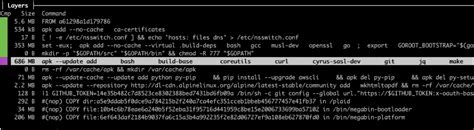 reducing docker images size plaid