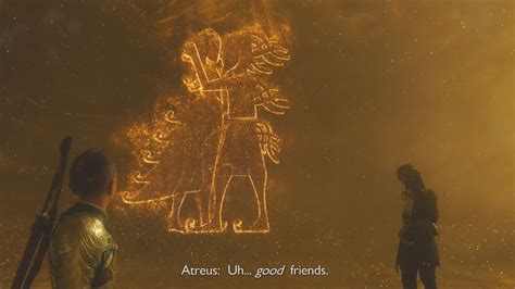 Atreus And Angrboda See The Love Between Surtr And Sinmara Ragnarok Origin God Of War