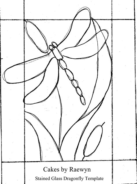 Stained Glass Dragonfly Pattern