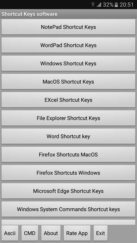 Software Shortcut Keys Apk For Android Download