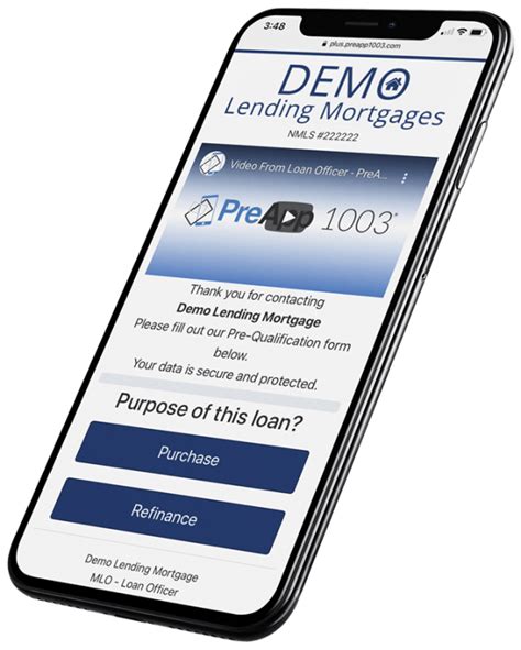 Preapp 1003 Mortgage App Loan Origination Software Mortgage Application