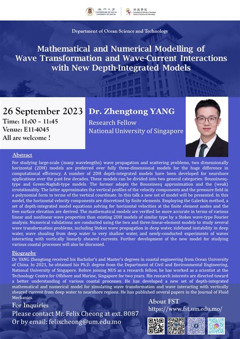 Mathematical And Numerical Modelling Of Wave Transformation And Wave Current Interactions With