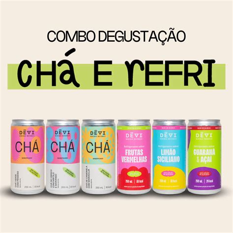 DÊvi Combo Degustação Chá Refrigerante Natural DÊvi Bebidas Naturais