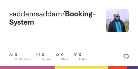 GitHub Saddamsaddam Booking System