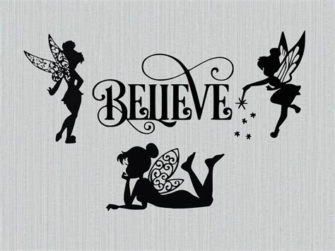 Tinkerbell Svg Bundle Believe Svg Disney Svg Disneyland Etsy