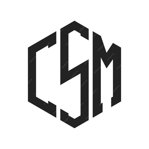 Premium Vector Csm Logo Design Initial Letter Csm Monogram Logo Using Hexagon Shape