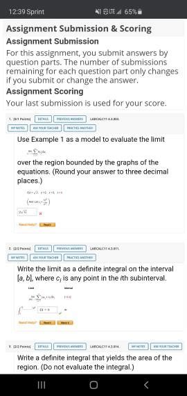 solved use example 1 as a model to evaluate the limit lim