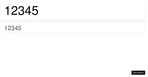 Number Animation Codesandbox