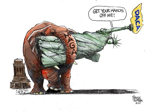 Editorial Cartoon Aptly Describes The Ongoing Right Wing Effort To End The Daca Program • Nc