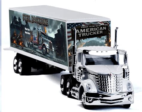 Shop72 International Lonestar Steel Backbone 143 Diecast Chrome Semi