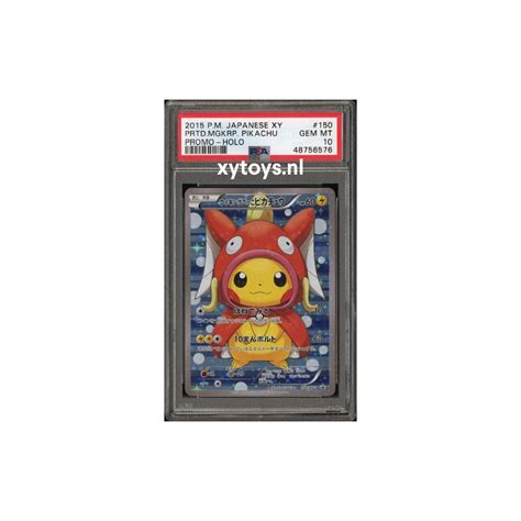 Pokemon Pikachu Magikarp Poncho Xy P 150 Psa 10 Xytoys