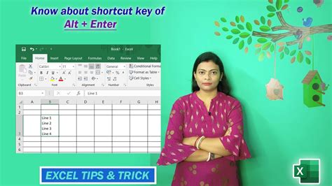 How To Enter Multiple Lines In One Cell In Excel Ms Excel Tips