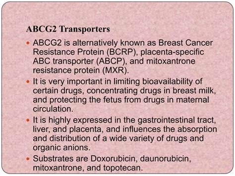 Genetic Polymorphism In Drug Transport Pptx