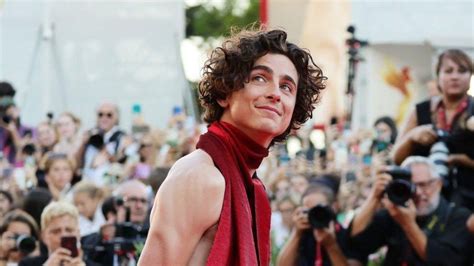 Timothée Chalamet Con Su Espalda Desnuda Enamora La Alfombra Roja De Venecia Imperio Noticias