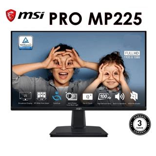 MONITOR จอมอนเตอร MSI PRO MP225 100Hz Full HD หนาจอ IPS 22 นว ประกน 3 ป Shopee Thailand